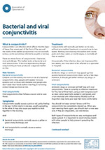 Bacterial and viral conjunctivitis advice and leaflet | Association of ...