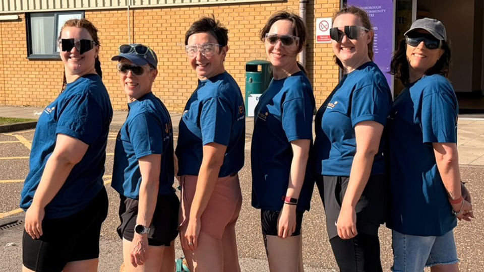 Running in sight loss simulation spectacles for charity