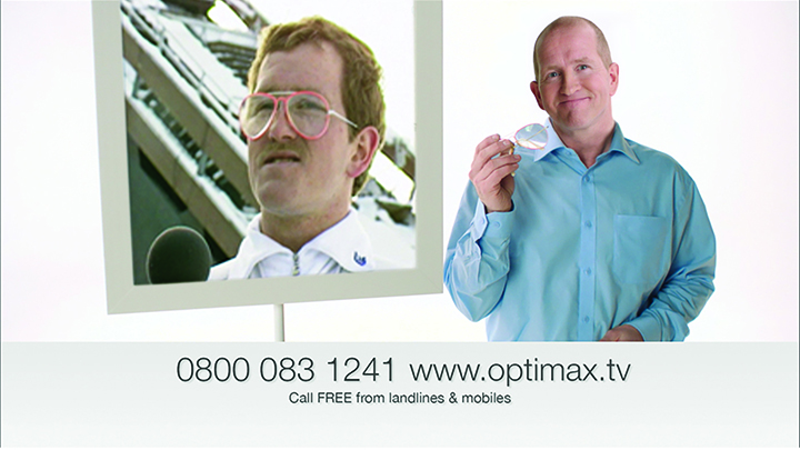 Eddie the Eagle flies again in Optimax TV campaign