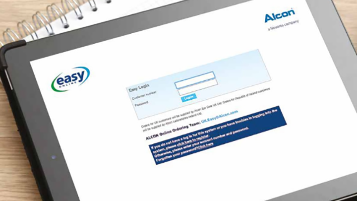 Alcon enhances its online ordering system